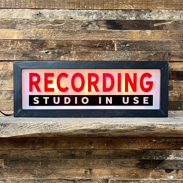 Recording in Progress Sign - Etsy