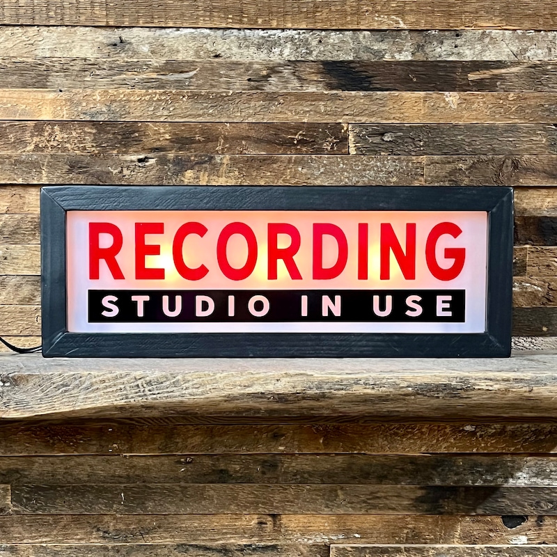 Recording in Progress Sign - Etsy