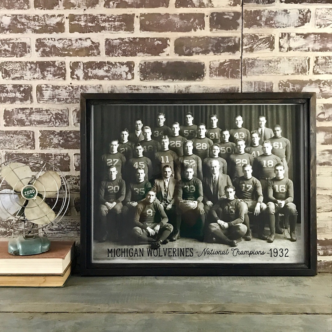 Michigan Football Team Vintage Photo – Circa 1932 - Etsy