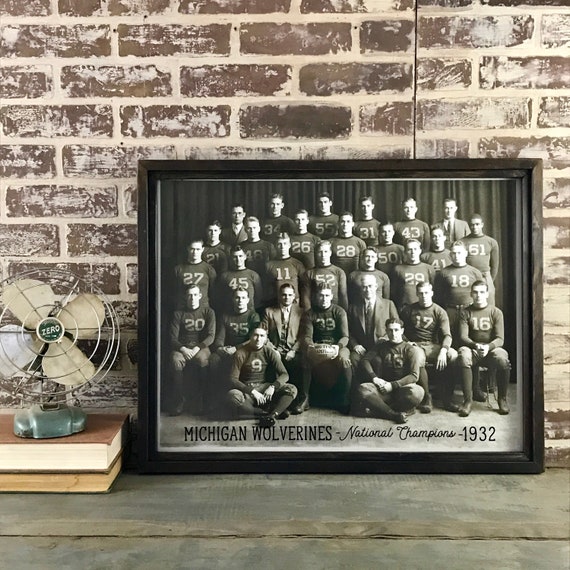 Michigan Football Team Vintage Photo Circa 1932 - Etsy