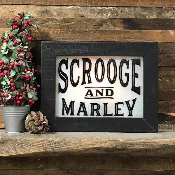 Scrooge and Marley Sign - Etsy