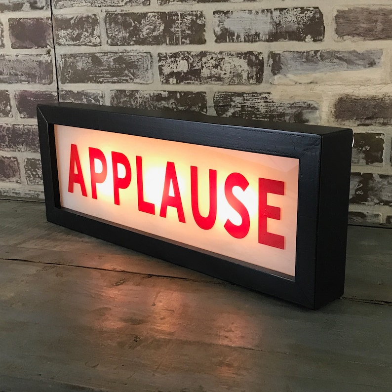 Applause Vintage Lighted Sign - Custom Lettering Available - Etsy