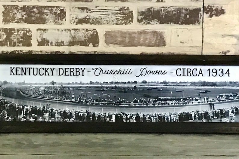 Kentucky Derby Vintage Framed Photo Art at Churchill Downs - Etsy