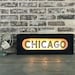 Chicago Retro Lighted Sign - Custom Lettering Available - Etsy