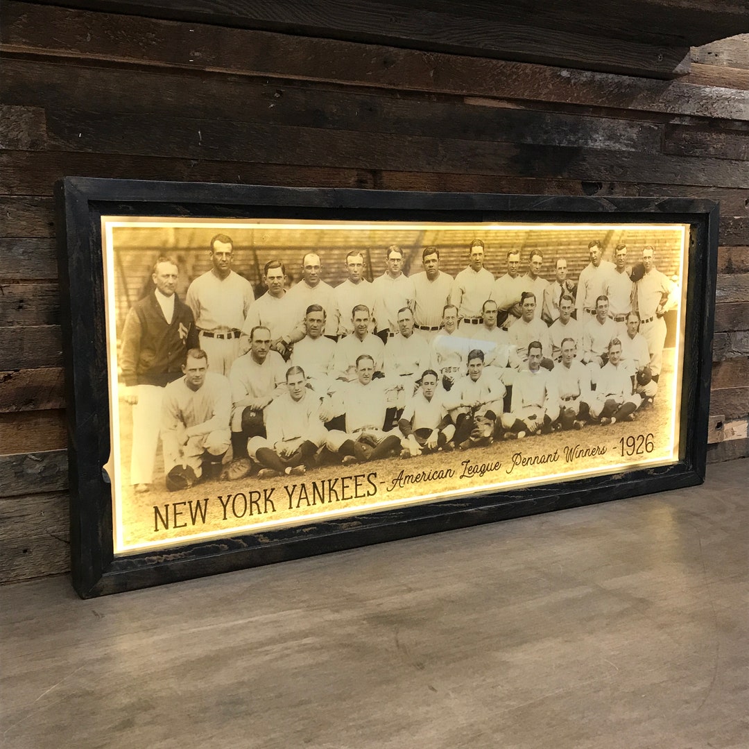 Yankees Vintage Team Photo – Framed Yankees Baseball Print -1926 Team ...