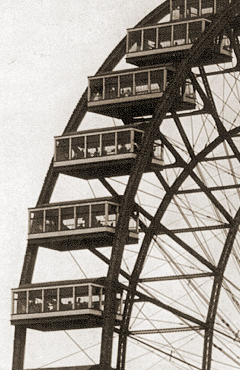 Chicago's World Fair 1893 Ferris Wheel- Columbian Exposition - Etsy