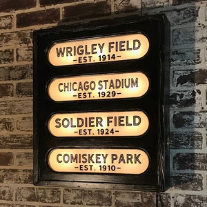 Chicago Sports Multi Opening Lighted Sign- Customizable - Custom ...