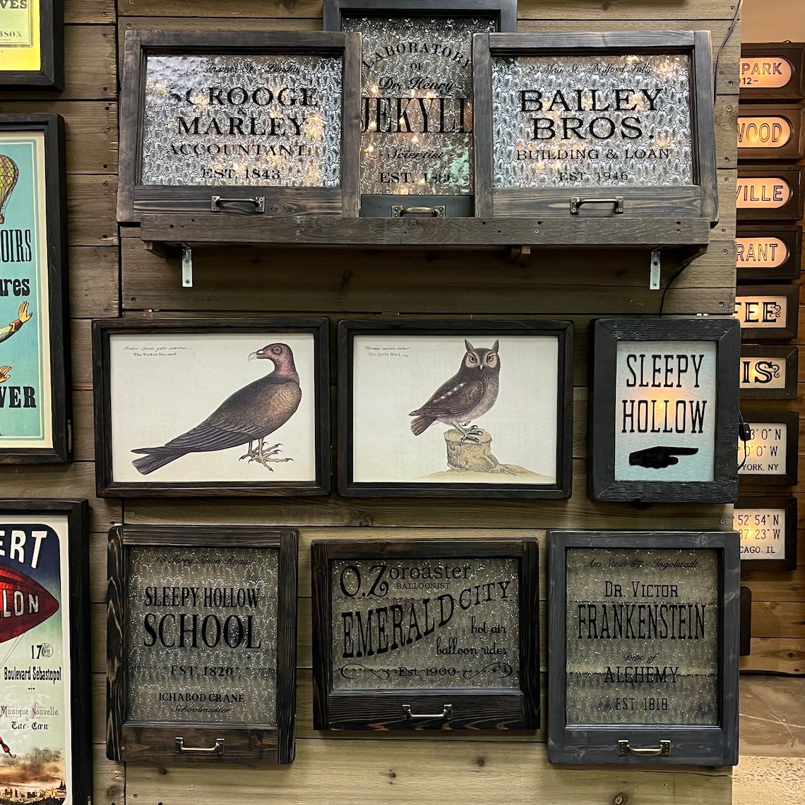 Christmas Carol Wall Art Scrooge and Marley Window Unique - Etsy