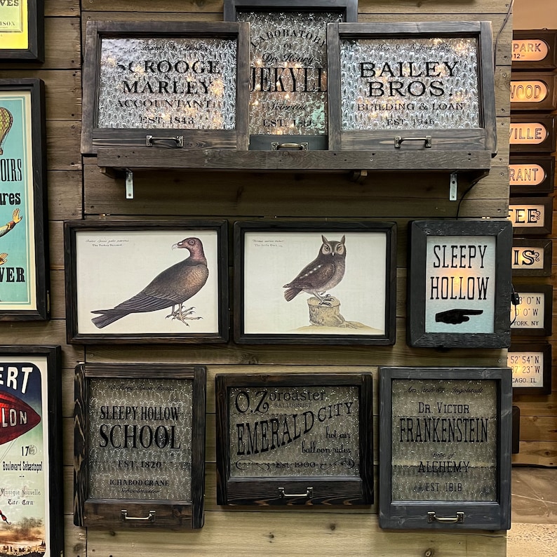 Christmas Carol Wall Art Scrooge and Marley Window Unique - Etsy