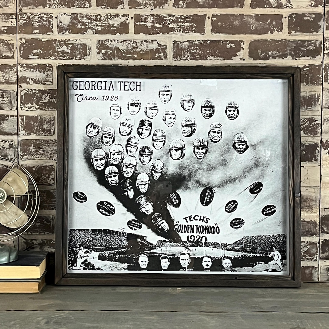 Georgia Tech Old Football Team Photo – Framed Print -1920 - Etsy