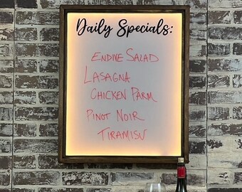 Led Dry Erase Board - Etsy