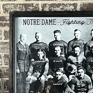 Notre Dame 1918 Fighting Irish Football Team Photo With Coach Rockne - Etsy