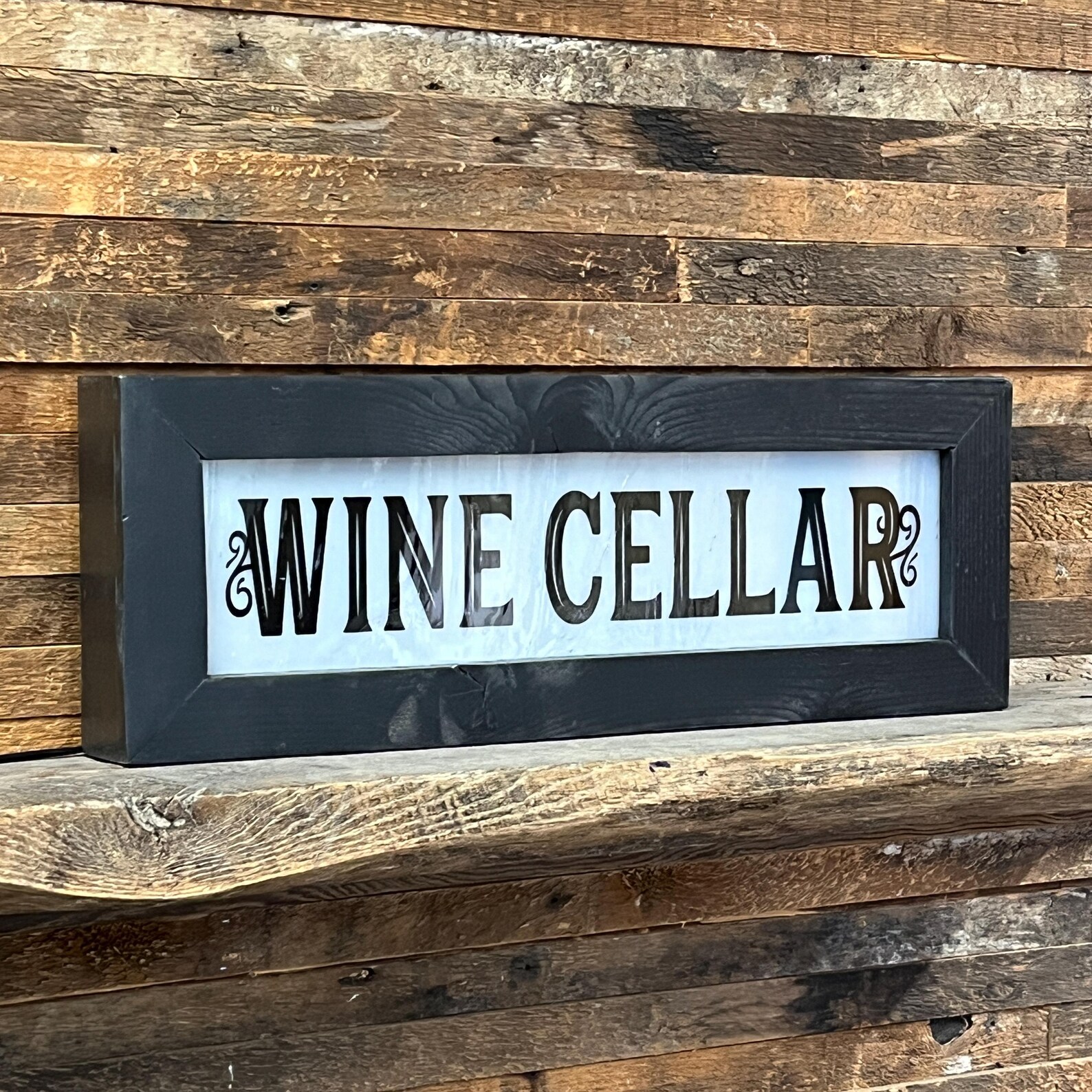 Wine Cellar Vintage Lighted Sign - Custom Lettering Available - Etsy