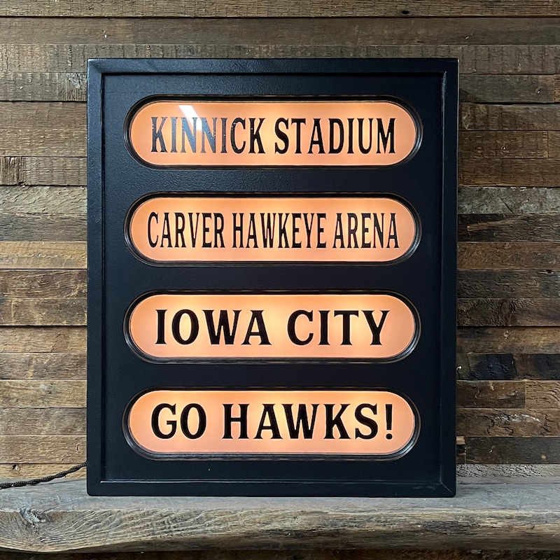 Iowa Hawkeye Sign - Etsy
