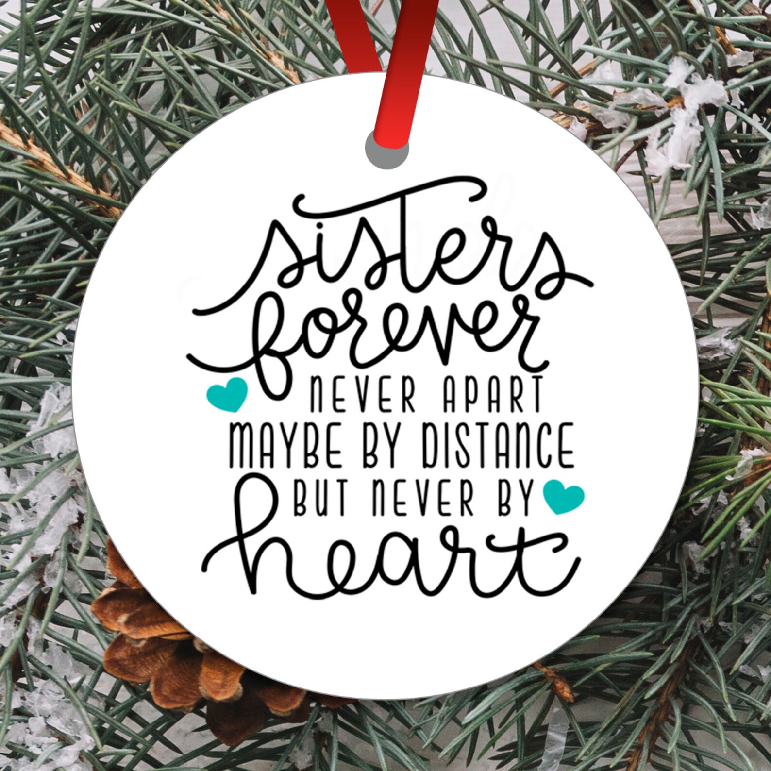 Long Distance Sister Gift Sisters Forever Never Apart | Etsy