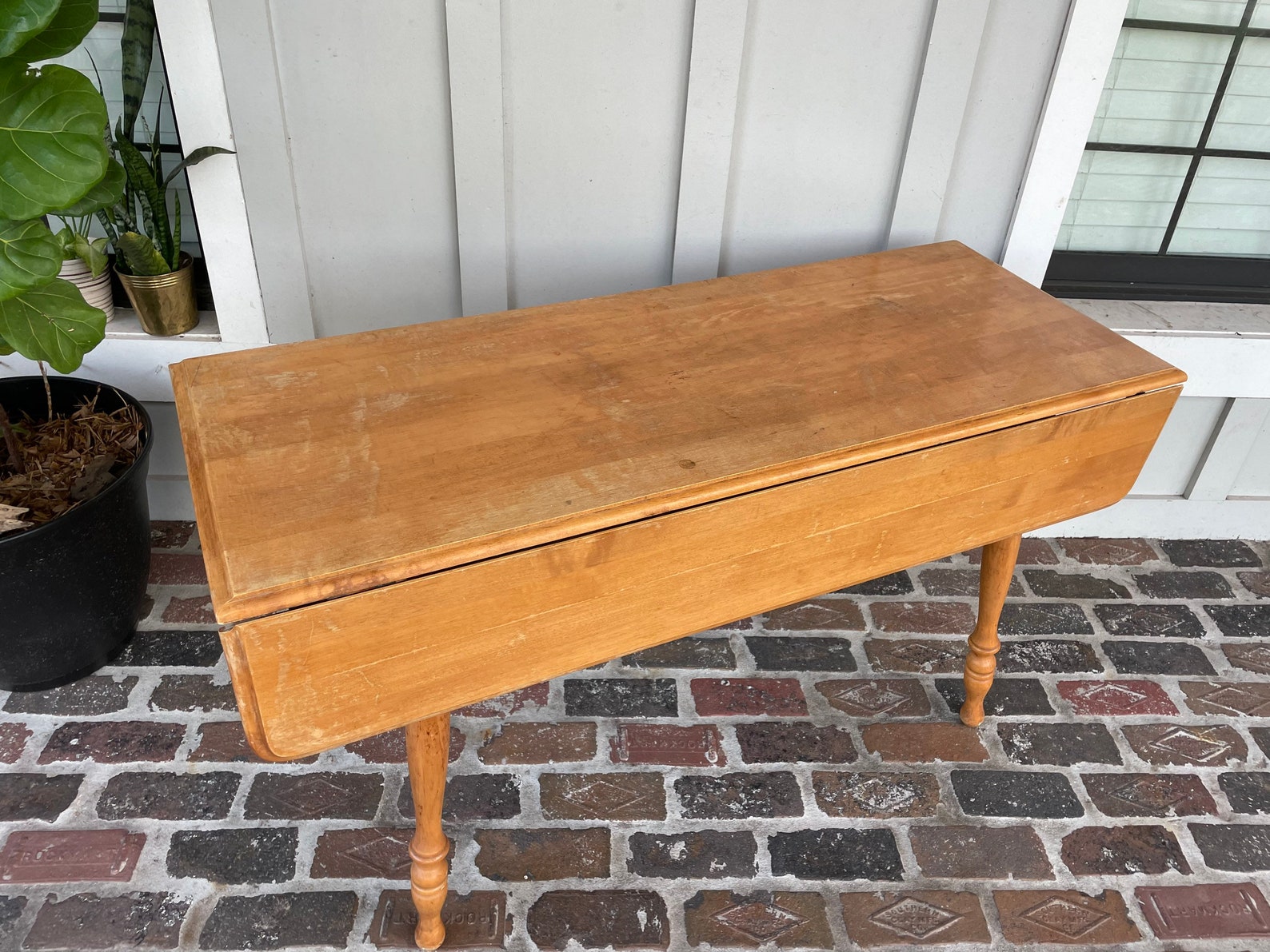 Vintage Drop Leaf Dining Table Farmhouse Drop Leaf Dining - Etsy
