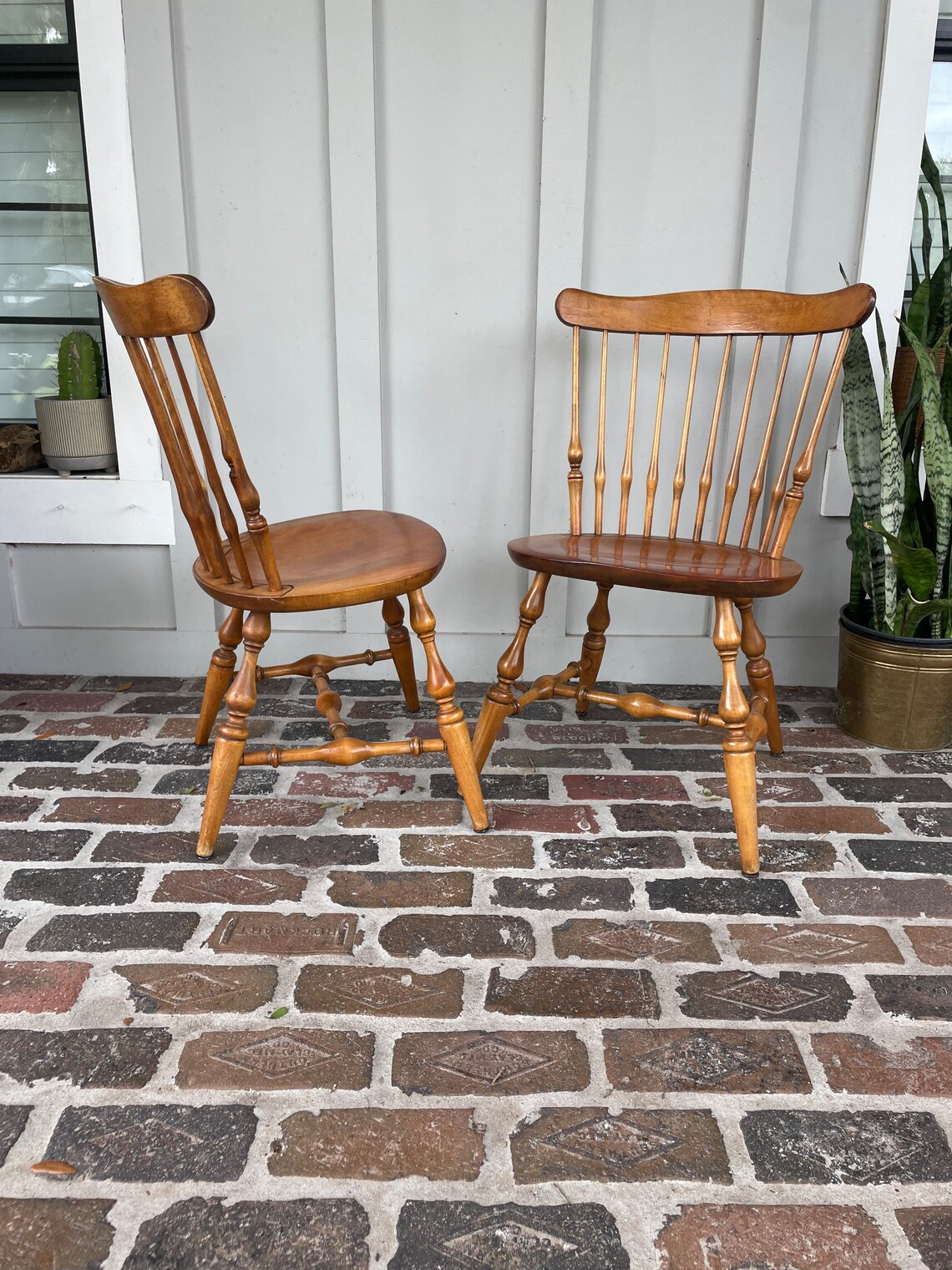 Vintage Wooden Windsor Dining Chair Cushman Classic Chairs - Etsy