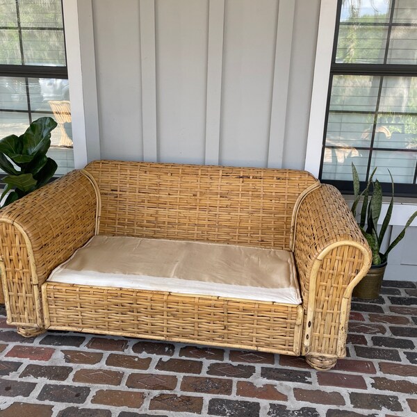 Rattan Sofa - Etsy