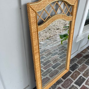 Boho Mirror, Entry Mirror, Rectangle Wood Mirror, Entryway Mirror ...