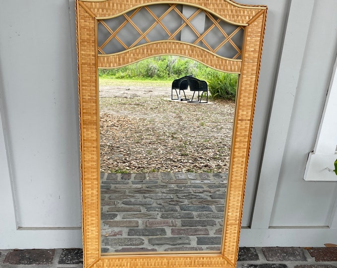 Boho Mirror Entry Mirror Rectangle Wood Mirror Entryway - Etsy