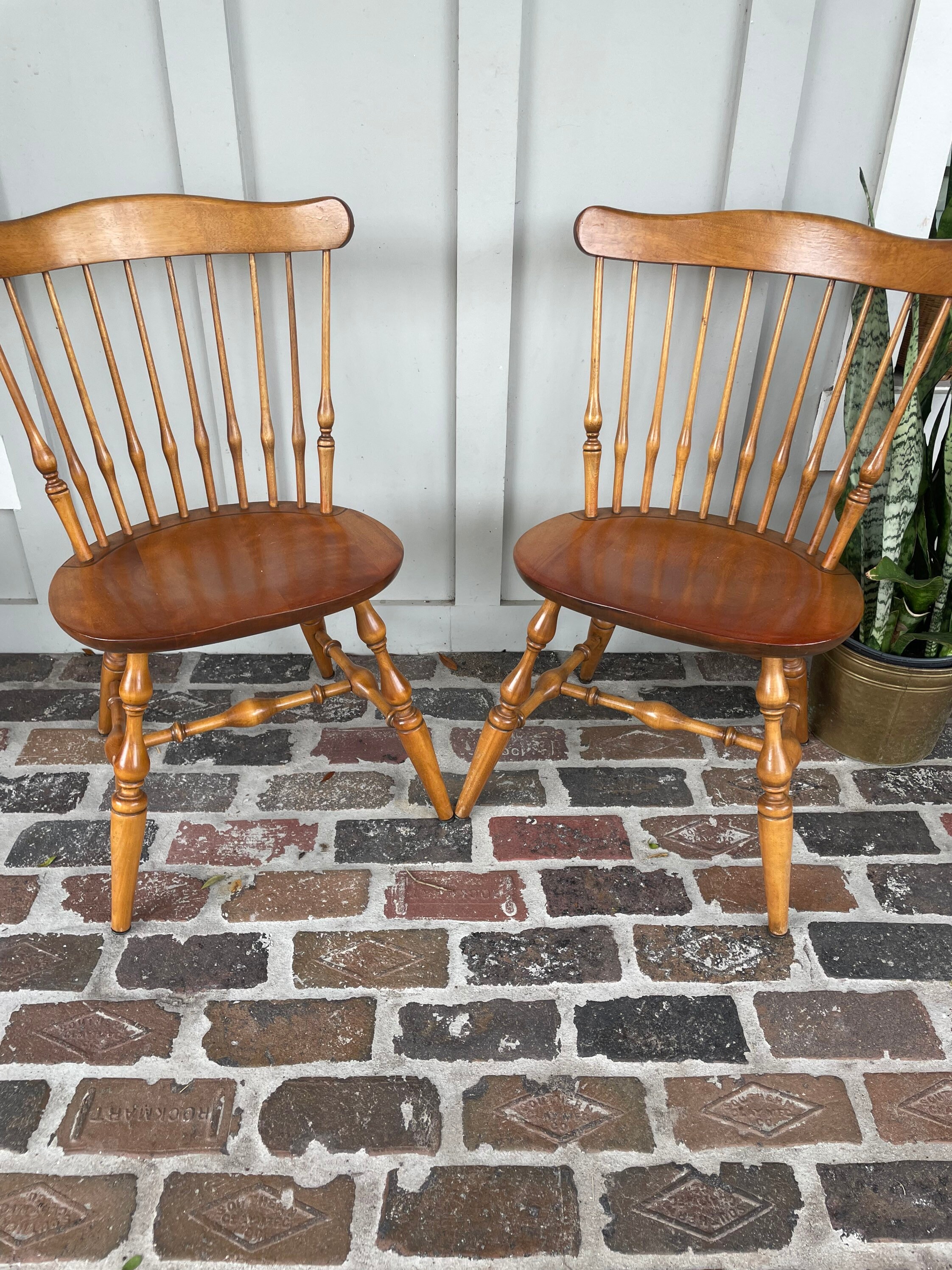 Vintage Wooden Windsor Dining Chair Cushman Classic Chairs - Etsy