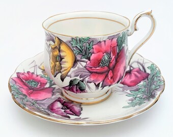 Royal Albert Poppy Tea Cup - Etsy