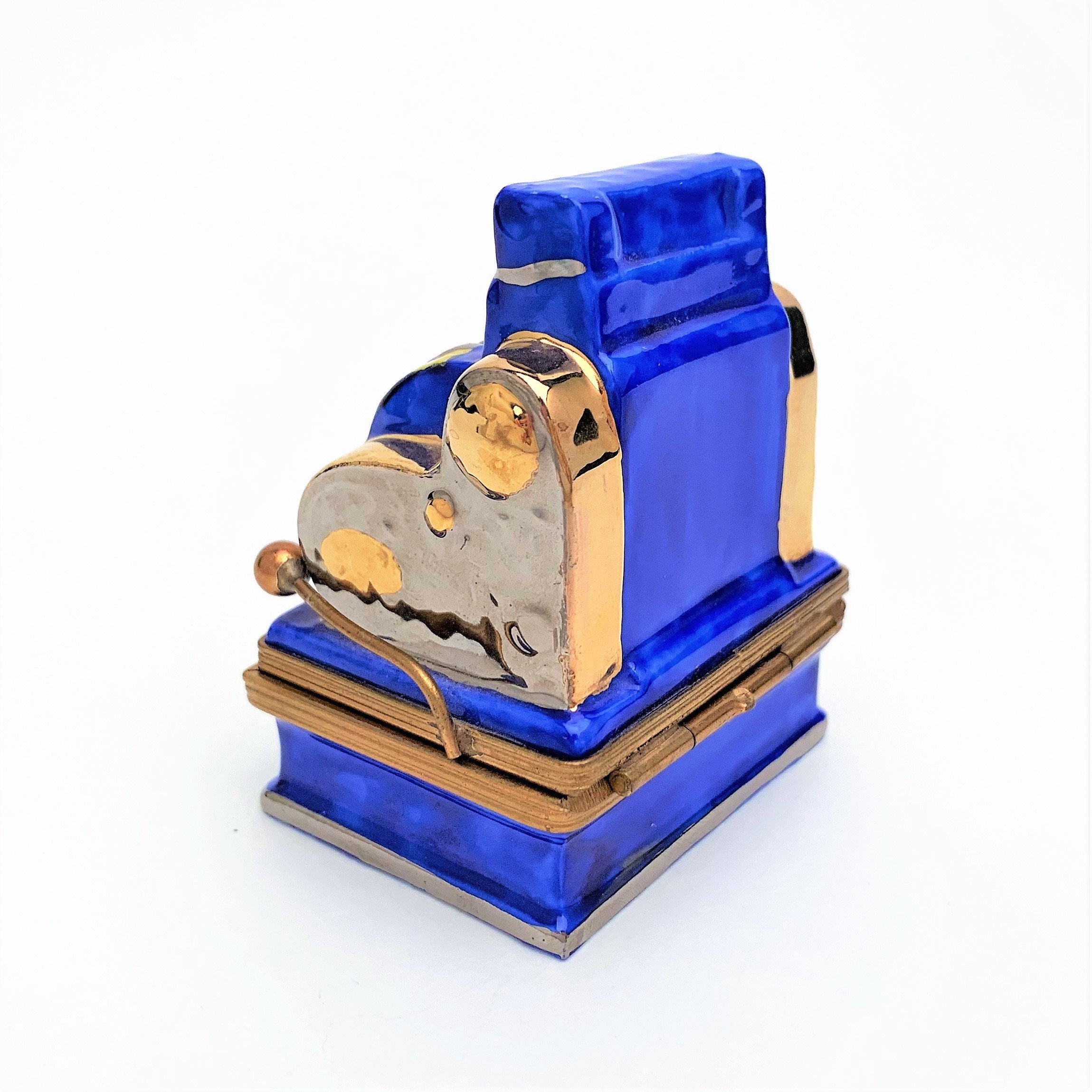 Retired Limoges Porcelain Blue Slot Machine Trinket Box - Etsy