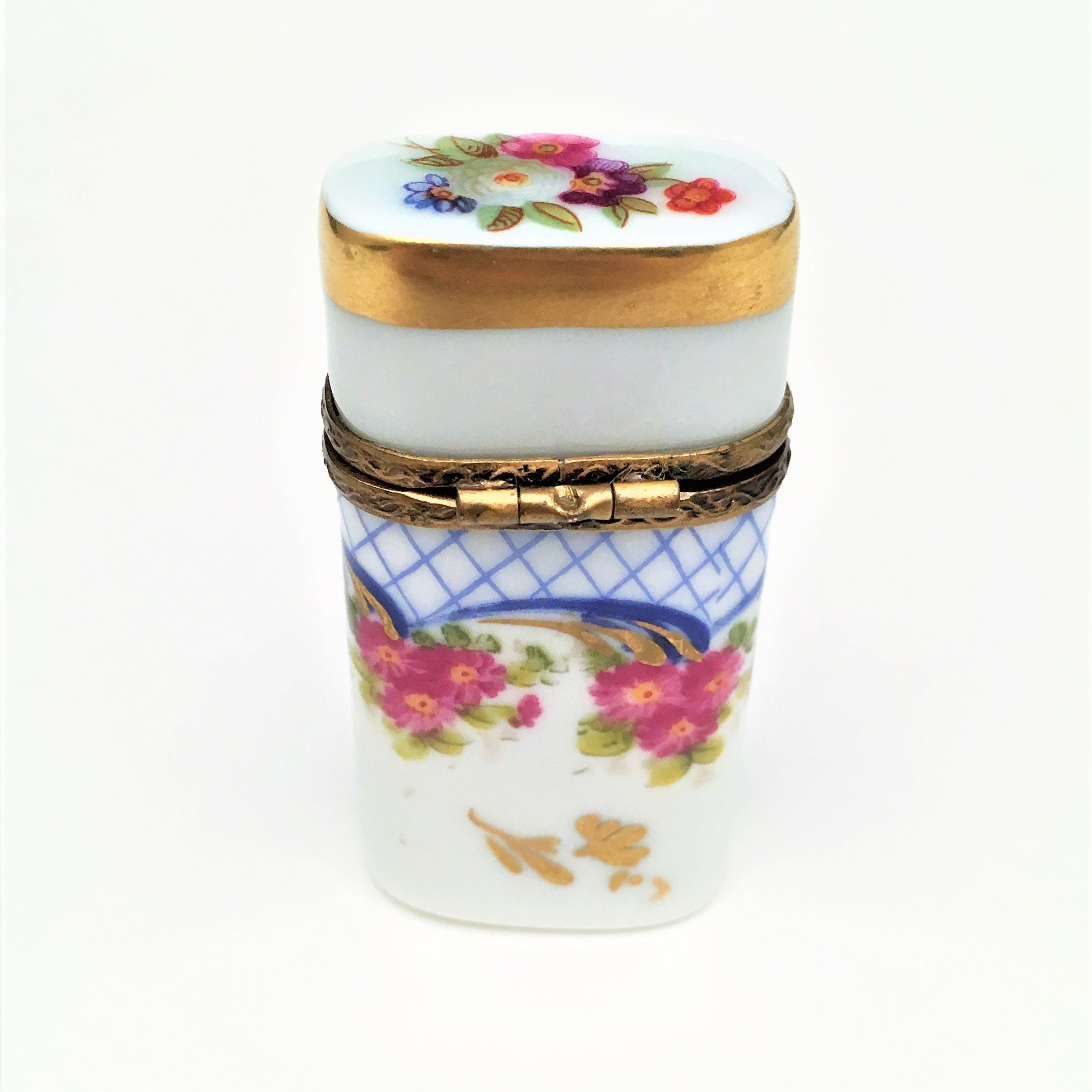 Vintage Limoges Needle/pin Holder Trinket Box - Etsy