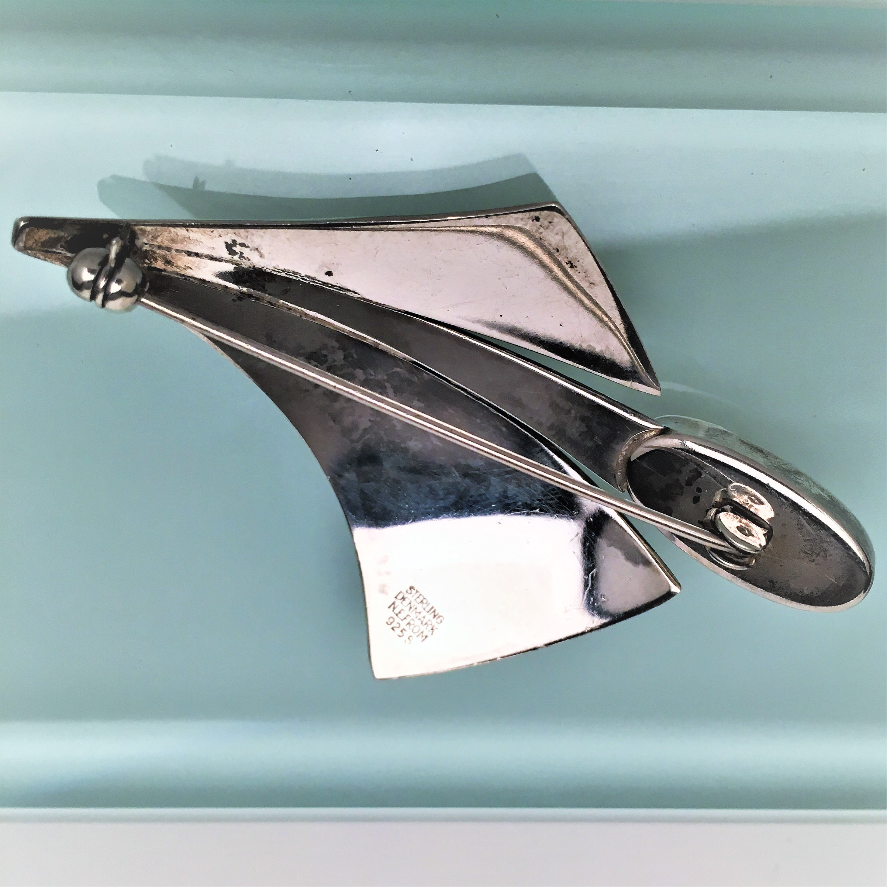 1940's Nefrom niels Erik From Danish Modernist Sterling Silver & Tiger ...