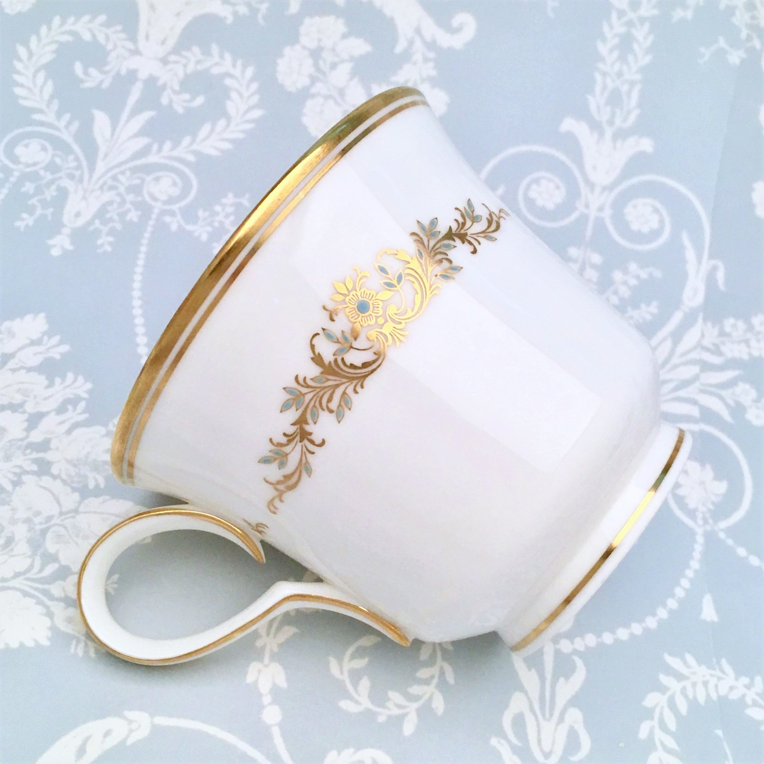 Vintage Aldridge by Noritake Tea Cup & Saucer Set White and - Etsy