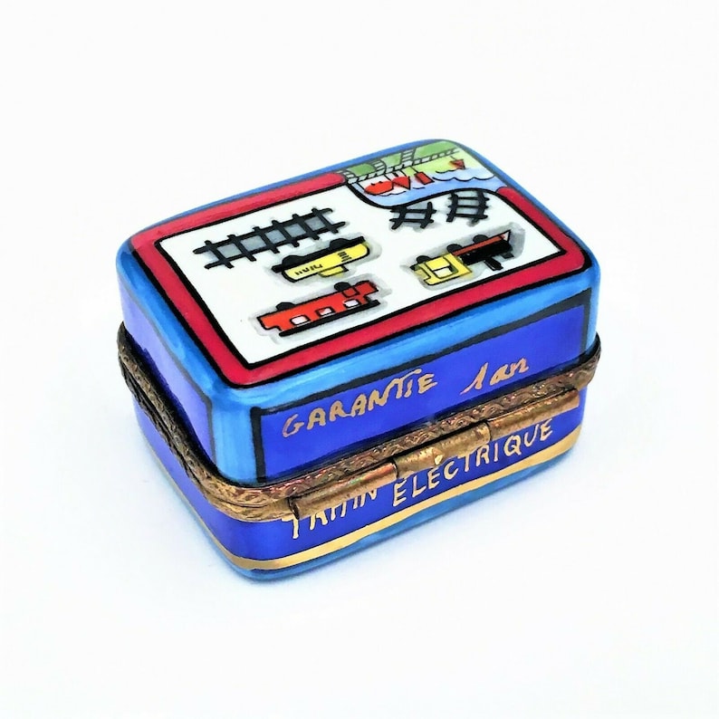 Retired Model/toy Train in Box Limoges Trinket Box - Etsy