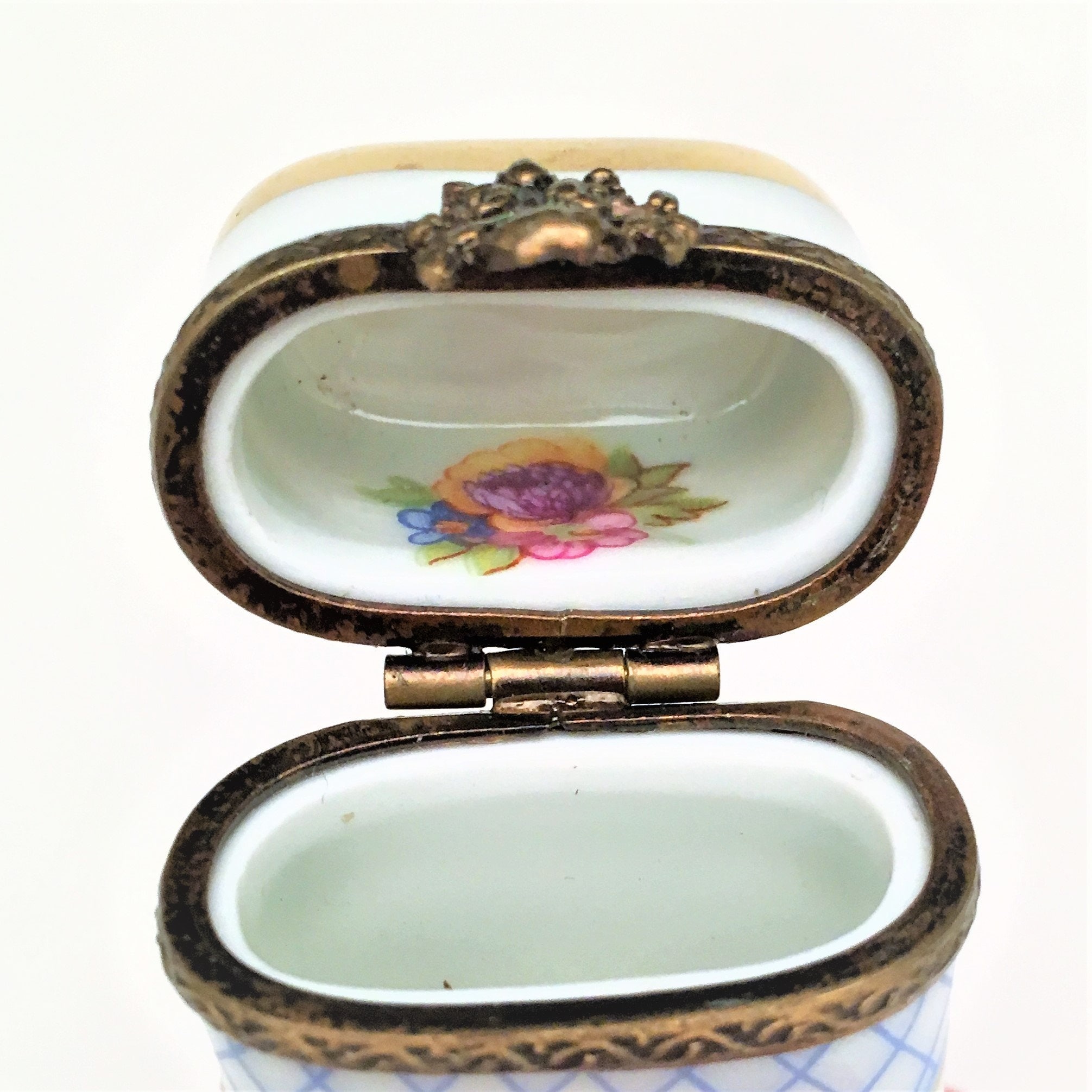 Vintage Limoges Needle/pin Holder Trinket Box - Etsy