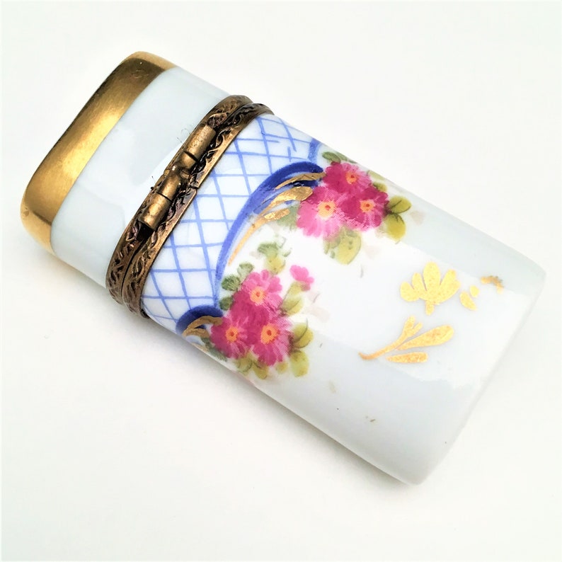 Vintage Limoges Needle/pin Holder Trinket Box - Etsy