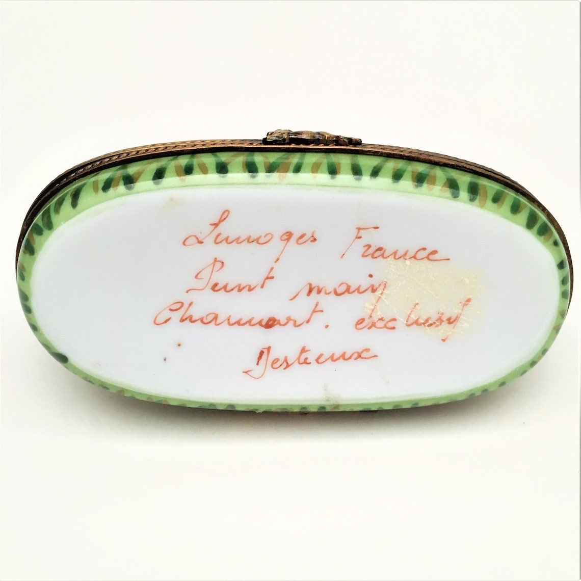 Retired Lion in Grass Limoges Trinket Box by Chamart - Exclusive - Etsy