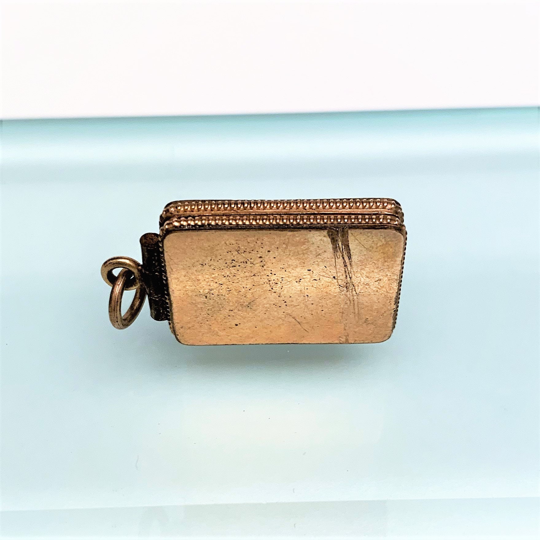 Antique Victorian Era Rectangular Etched Gold Filled Locket - Etsy