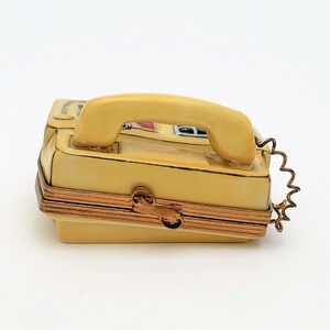 Retired Yellow Desk Phone/telephone With Memo Pad Limoges, France ...