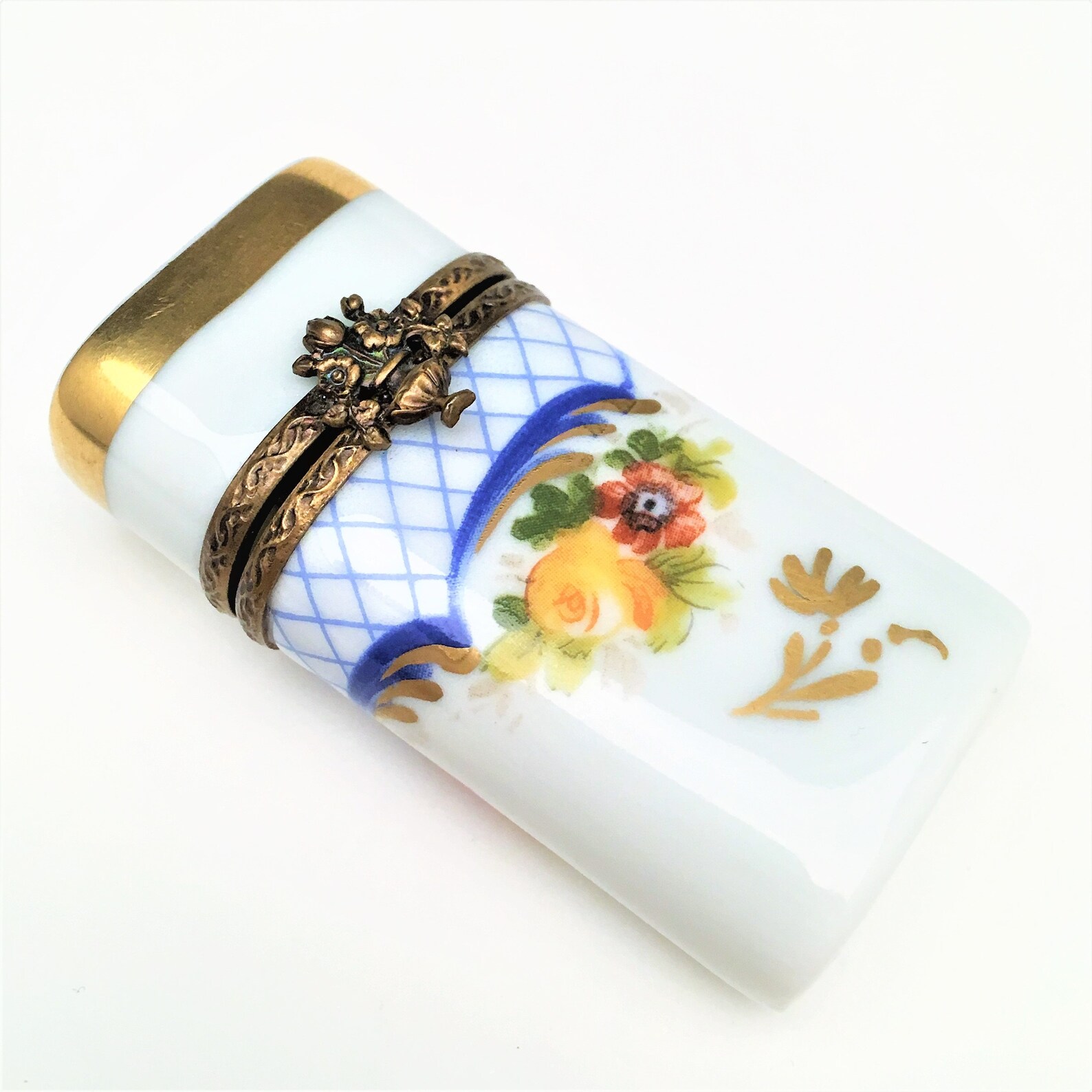 Vintage Limoges Needle/pin Holder Trinket Box - Etsy