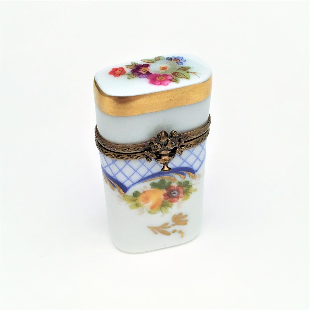 Vintage Limoges Needle/pin Holder Trinket Box - Etsy