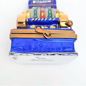 Retired Limoges Porcelain Blue Slot Machine Trinket Box - Etsy