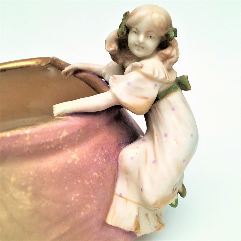 Turn Teplitz Amphora Porcelain-vienna Austria-two Children on Bowl Ca ...