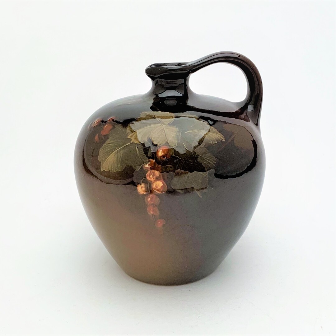 Early 1900's Louwelsa Weller Pottery Jug With Berries, Signed by Artist ...