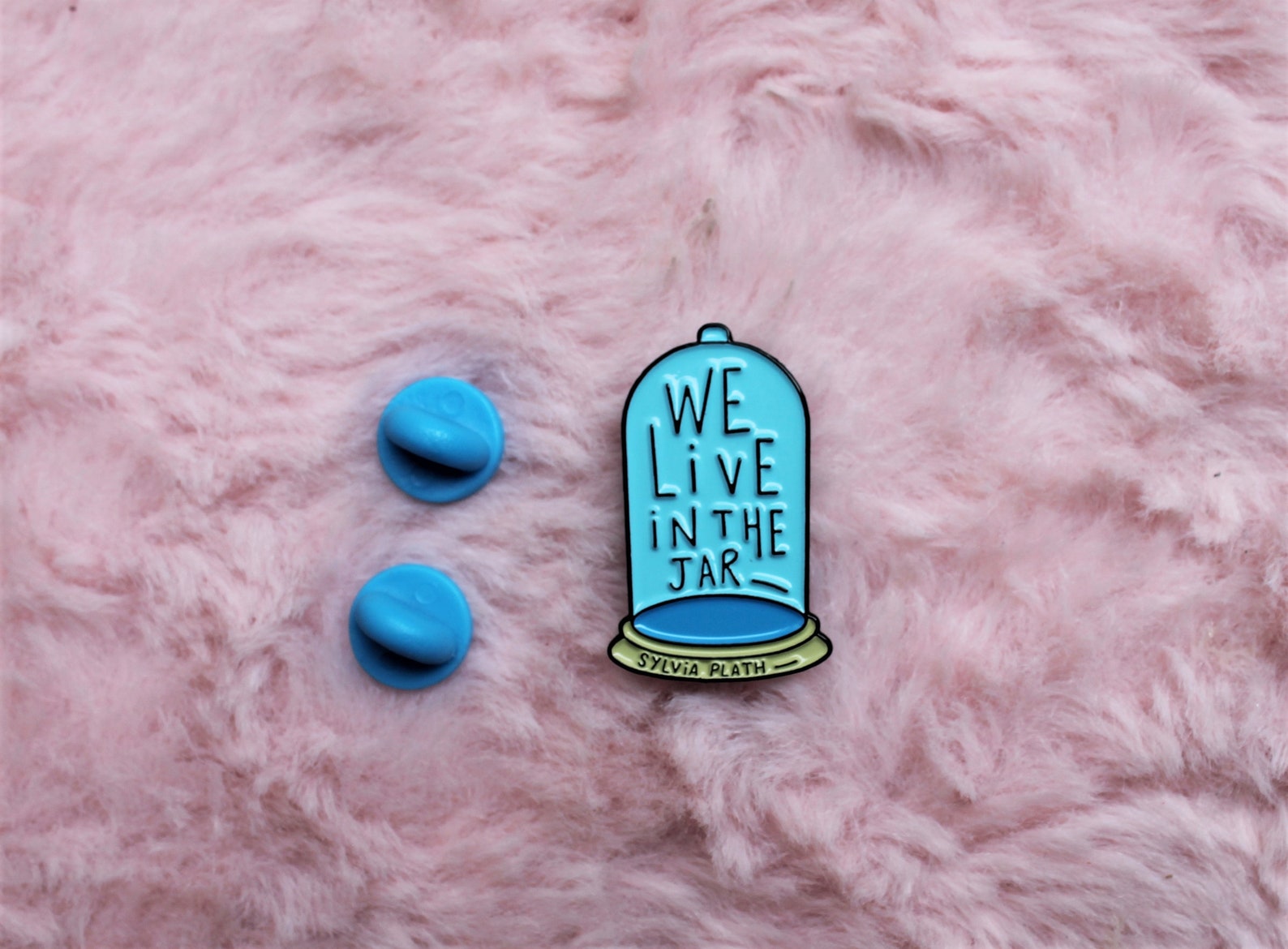 THE BELL JAR Soft Enamel Pin Literature Lapel Pin Blue - Etsy