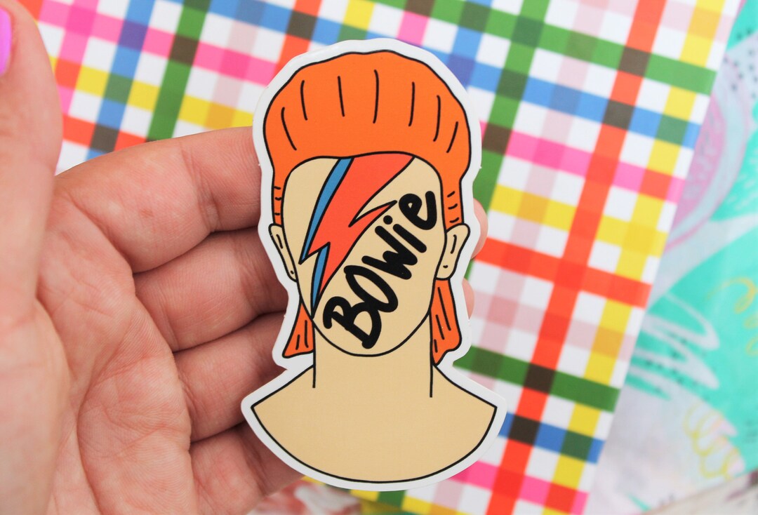David Bowie Vinyl Sticker - Waterproof Laptop Decal - Etsy