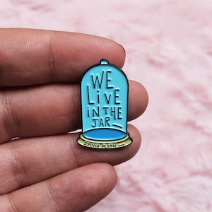 THE BELL JAR Soft Enamel Pin - Literature Lapel Pin - Blue Rubber ...
