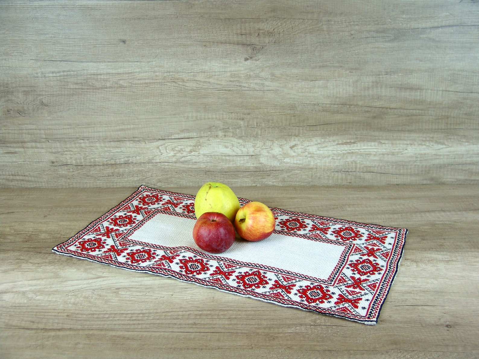 Red Hand Embroidered Table Runner, Ukrainian Gift Idea - Needlepoint ...