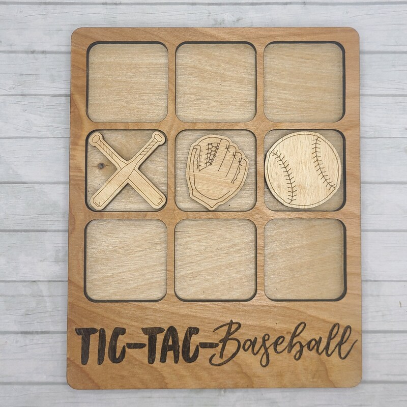 Baseball Tic Tac Toe - Etsy