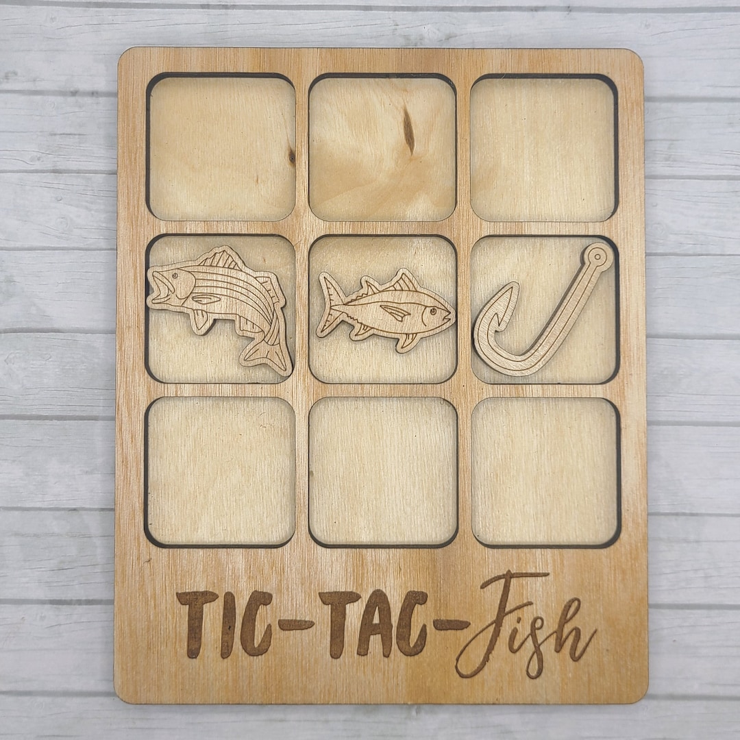 Tic-tac-toe Board Game, Fishing- Party Game for Children/adults ...