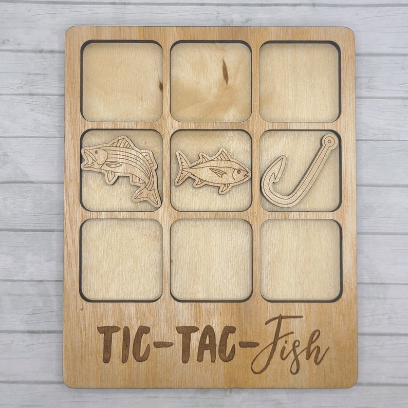 Tic-tac-toe Board Game, Fishing- Party Game for Children/adults ...