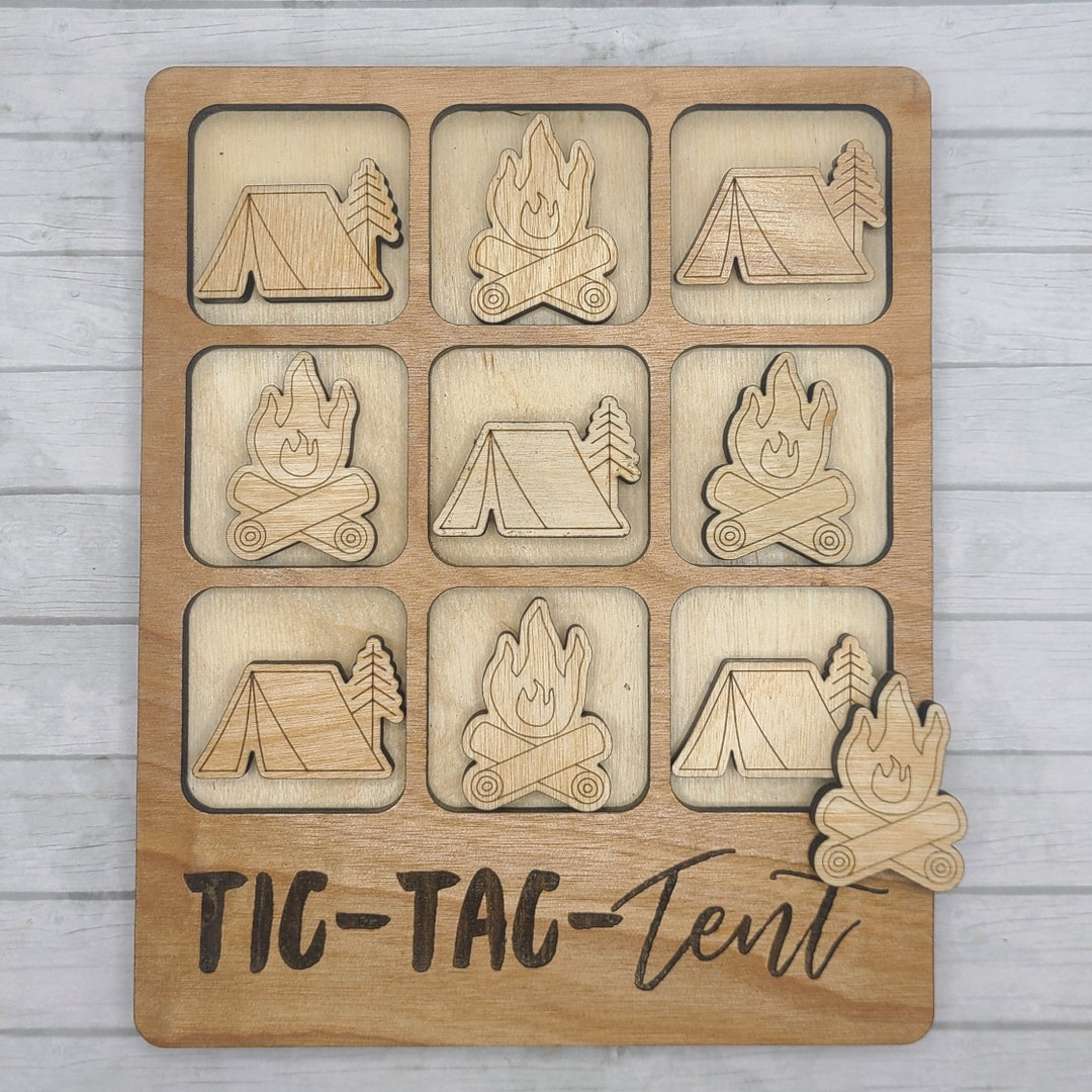 Tic-tac-toe Board Game, Camping- Party Game for Children/adults ...