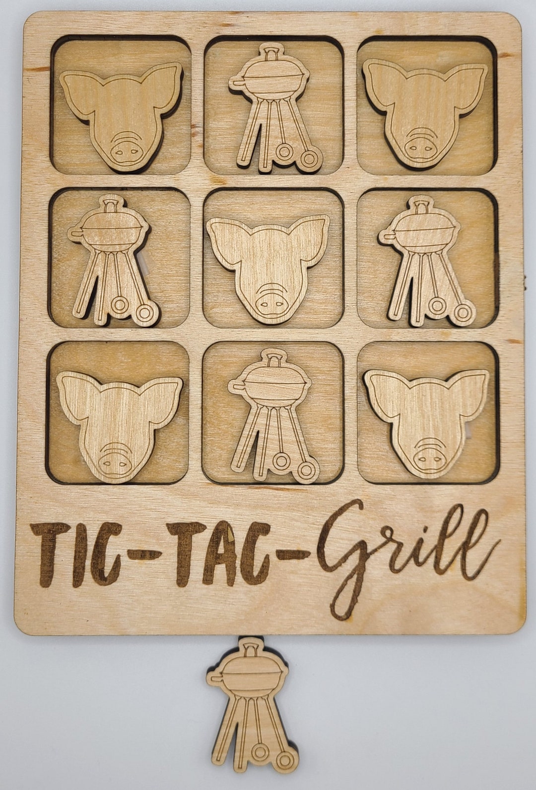 Tic-tac-toe Board Game, Grilling- Party Game for Children/adults ...